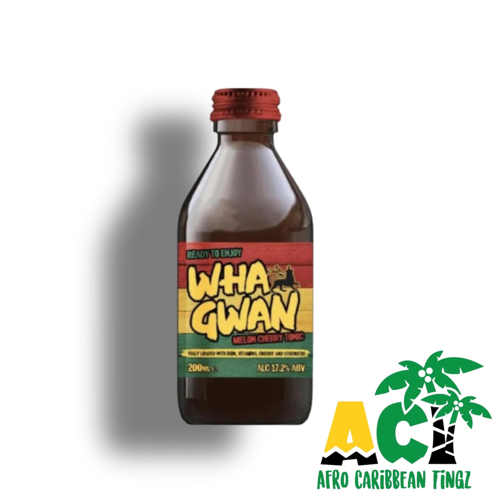 Wha Gwan Melon Cherry Tonic 200ml – Afro Caribbean Tingz